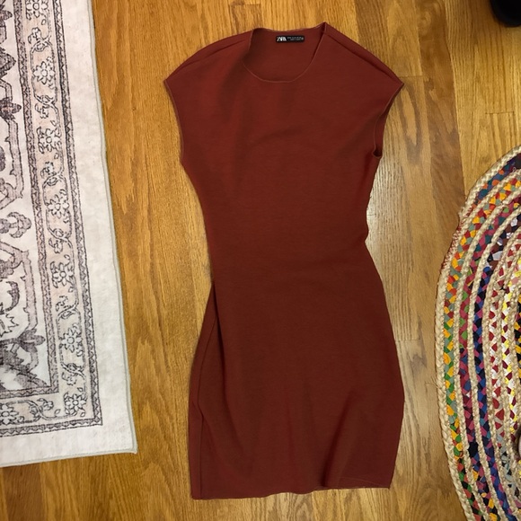 Zara | Dresses | Zara Rust Mini Dress | Poshmark